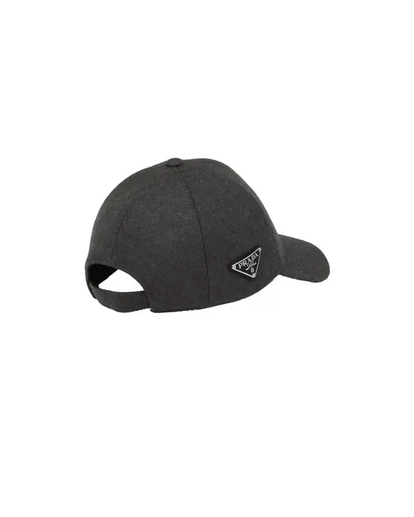 Prada Loden Baseball Cap - Grey