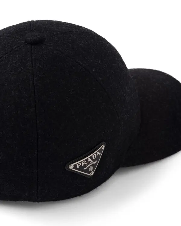 Prada Loden Baseball Cap - Grey