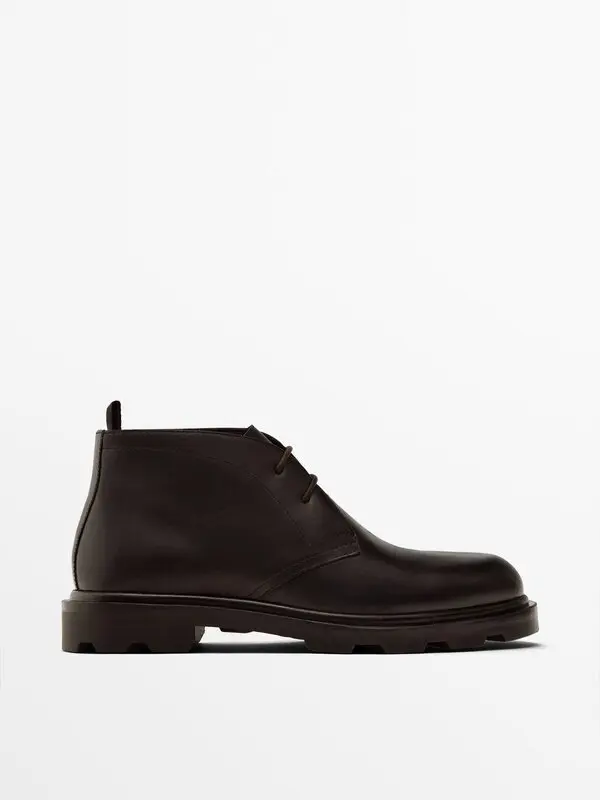 Massimo Dutti Nappa Safari Boots In Brown - 44% Off  display picture 2