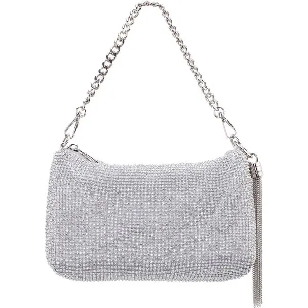 Nina Lorne Embellished Convertible Shoulder Bag - Silver
