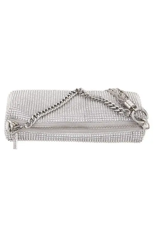 Nina Lorne Embellished Convertible Shoulder Bag - Silver