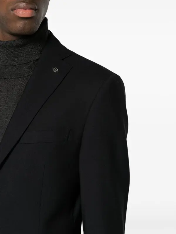 Tagliatore Single-breasted Virgin Wool Suit - Blue