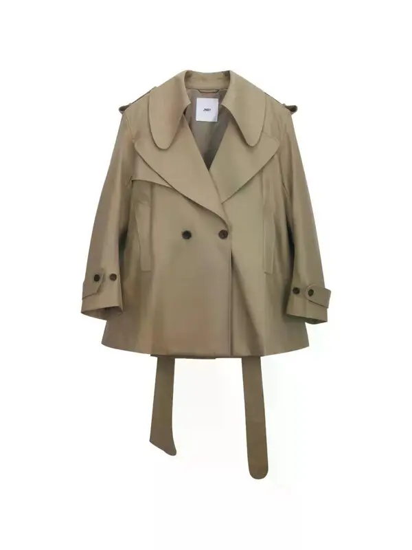 JNBY Belted Double-breasted Trench Coat - Brown