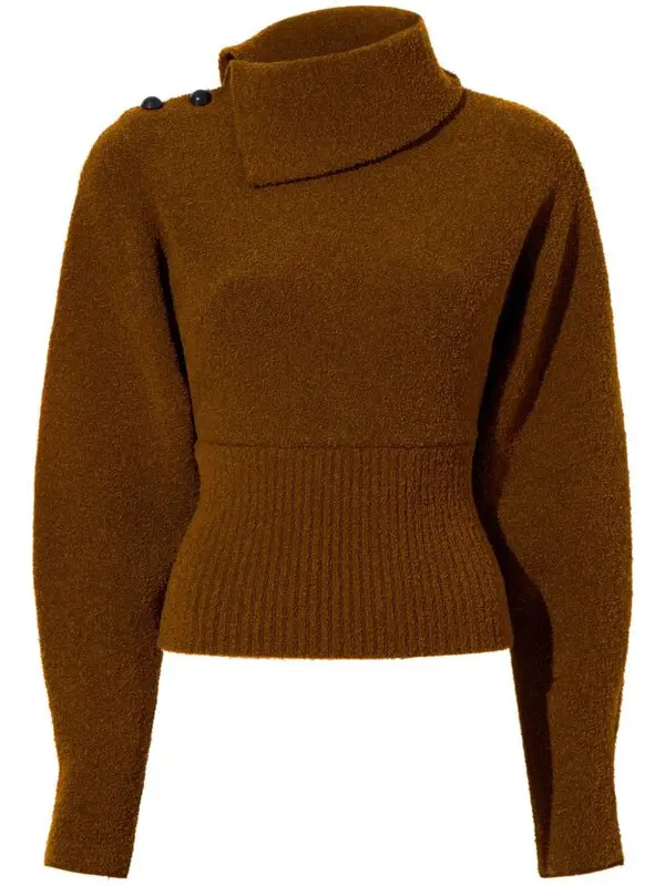 Proenza Schouler Asymmetric-neck Bouclé Jumper