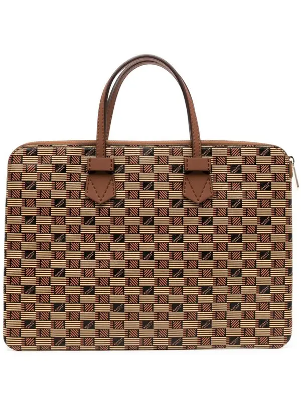 Moreau Monogram-pattern Laptop Case - Multicolour