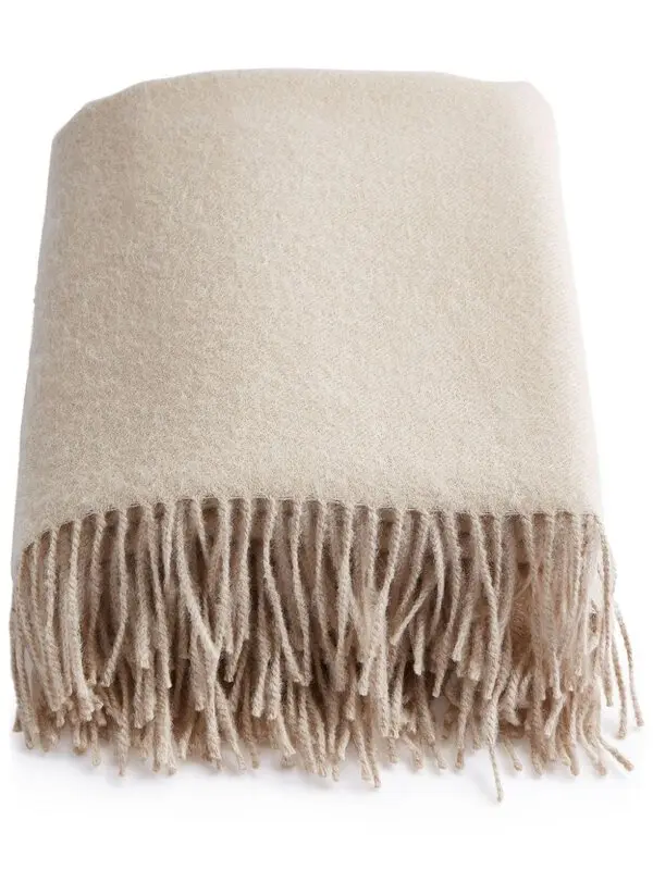 SOHO HOME Maria Alpaca Throw Blanket - Neutrals