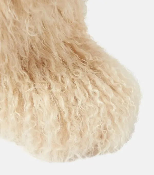 Bogner Les Arcs Shearling Snow Boots - Beige
