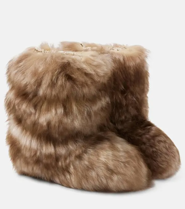 Bogner Les Arcs Shearling Snow Boots - Brown