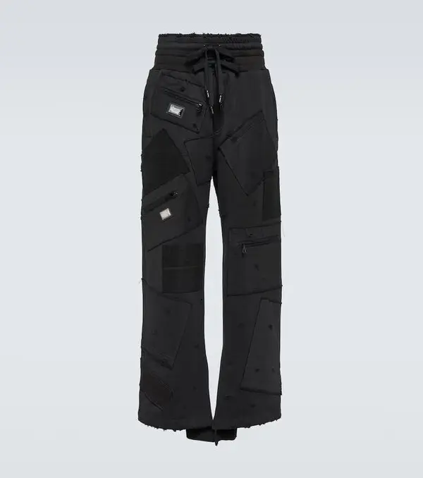 Dolce & Gabbana Logo Tag Jersey Jogging Pants