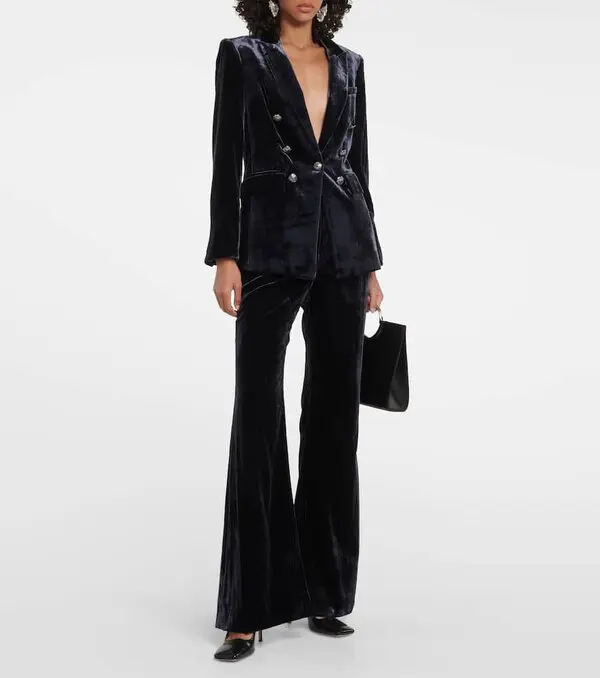 Veronica Beard Gaya Dickey Velvet Jacket