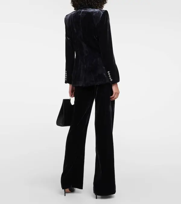 Veronica Beard Gaya Dickey Velvet Jacket