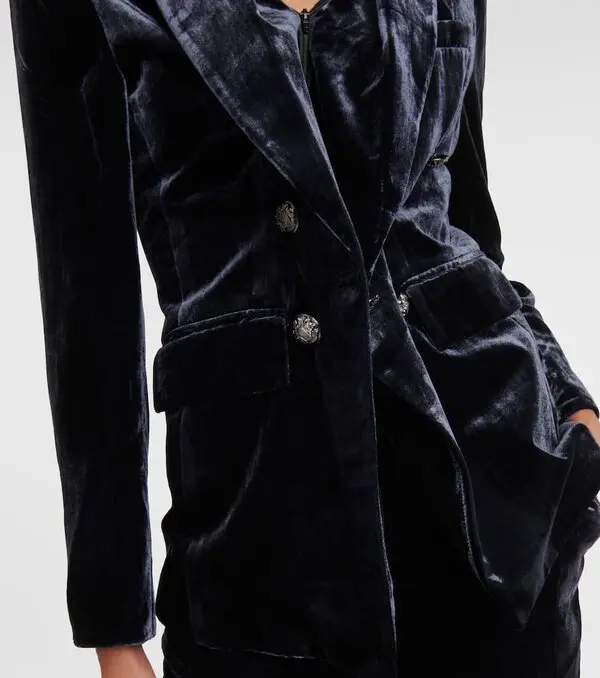 Veronica Beard Gaya Dickey Velvet Jacket