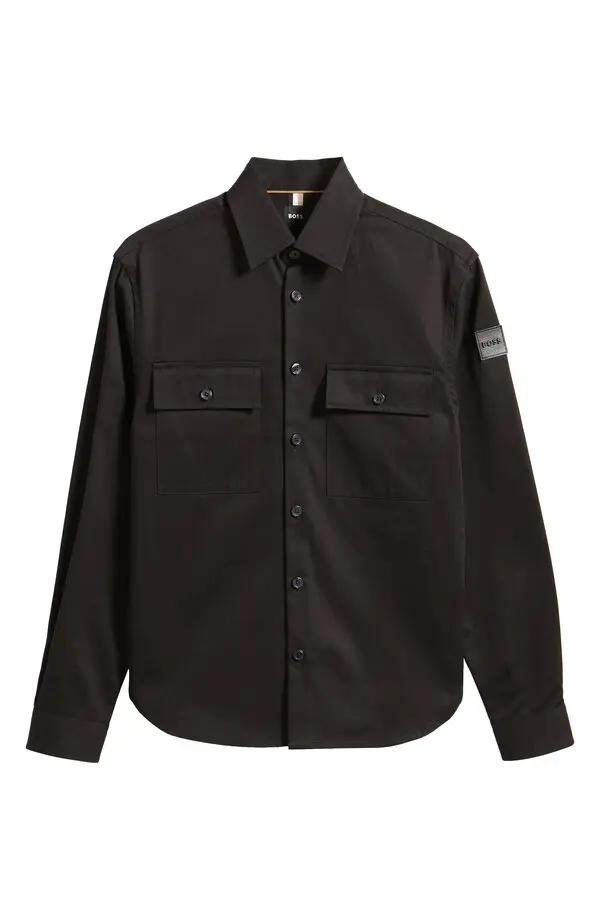 BOSS Owen Solid Button-up Shirt