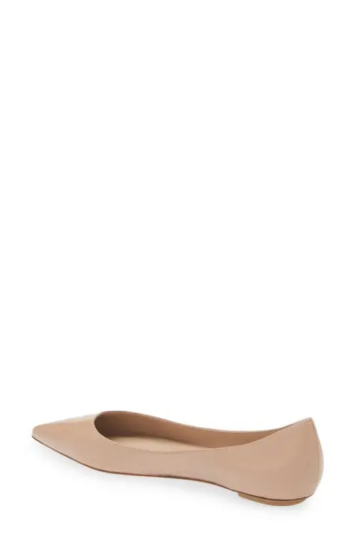 STUART WEITZMAN Emilia Pointed-toe Flat - Adobe