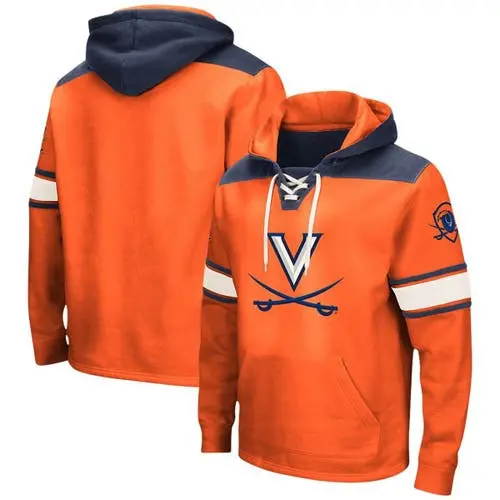 COLOSSEUM Virginia Cavaliers Lace-up Pullover Hoodie - Orange