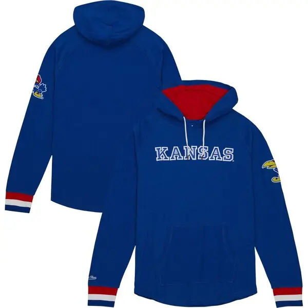 Mitchell & Ness Kansas Jayhawks Legendary Raglan Pullover Hoodie
