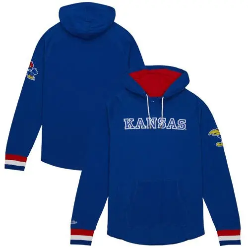 Mitchell & Ness Kansas Jayhawks Legendary Raglan Pullover Hoodie