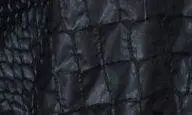 Versace Croc Texture Faux Leather Cargo Jacket