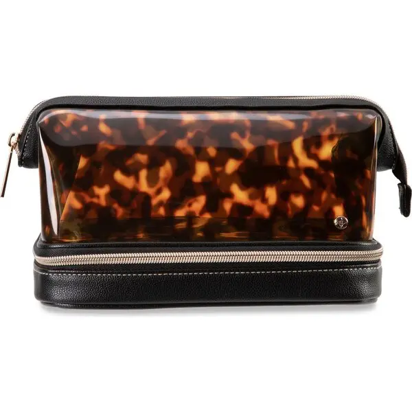Stephanie Johnson Miami Tortoise Shell Hanna Travel Organizer - Black/brown