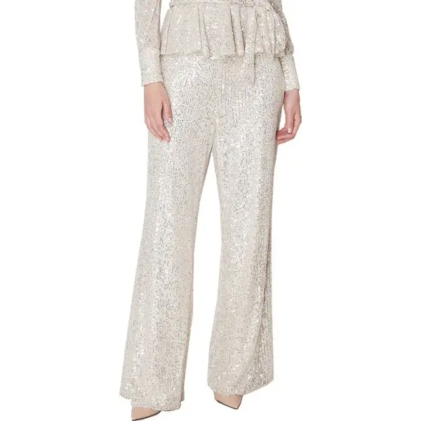 Julia Jordan Straight Leg Sequin Pants