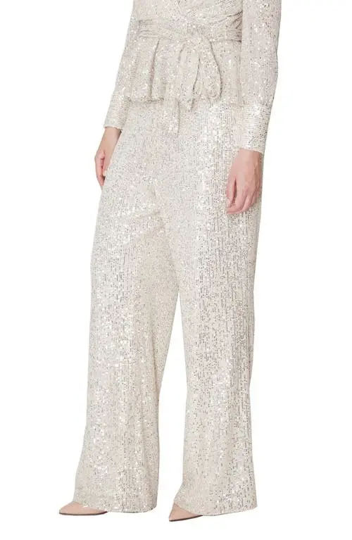 Julia Jordan Straight Leg Sequin Pants