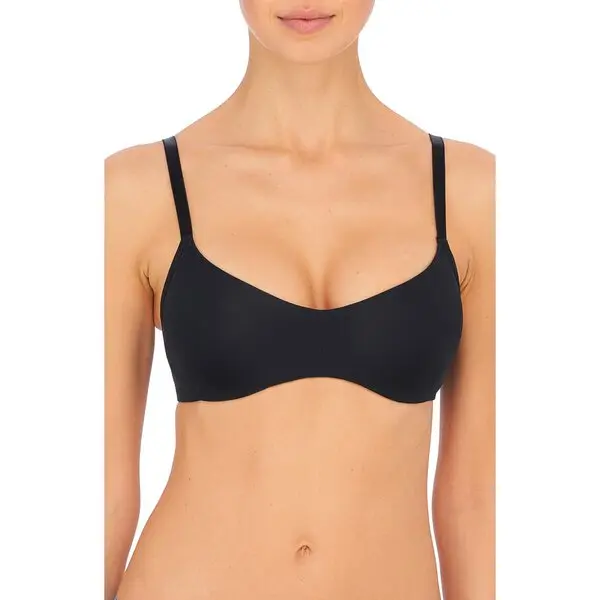 Natori Cushioned Comfort Wireless Contour Bra - Black