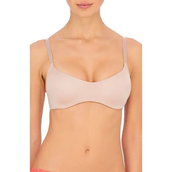 Natori Cushioned Comfort Wireless Contour Bra - Lt. Mocha