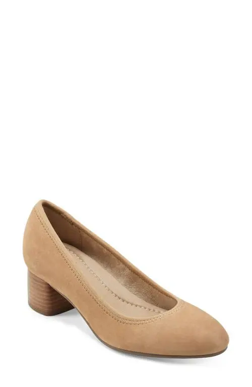 EARTH® Rellia Block Heel Pump - Light Natural