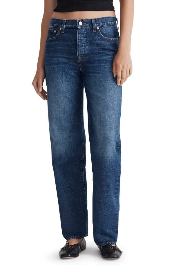 Madewell Low Slung Straight Jeans