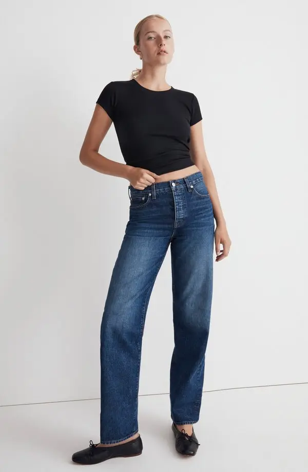 Madewell Low Slung Straight Jeans