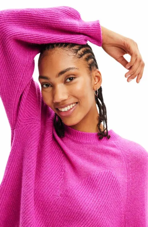 Desigual Sena Balloon Sleeve Sweater