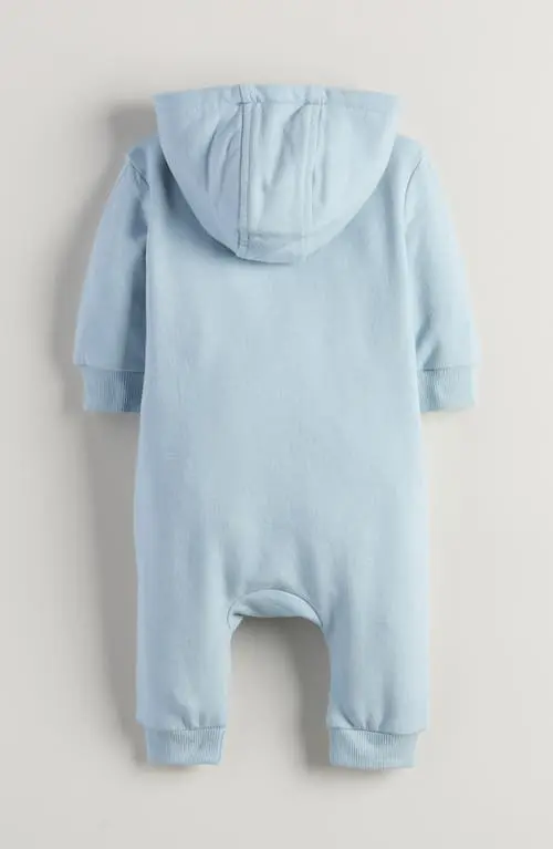Nordstrom Hooded Fleece Romper - Blue Fog