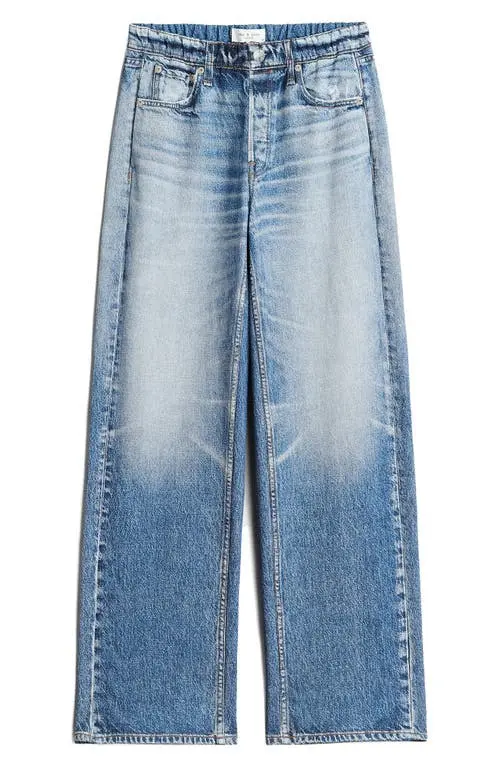 Rag & Bone Rb Miramar Wide Leg Cotton Terry Sweatpants - Noosa