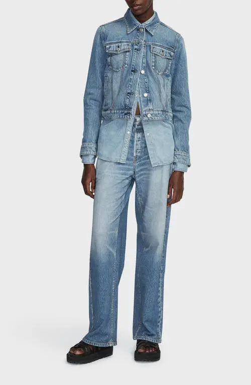 Rag & Bone Rb Miramar Wide Leg Cotton Terry Sweatpants - Noosa