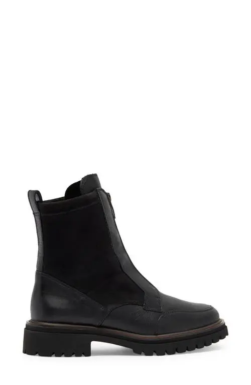 Paul Green Sheridan Lug Zip Bootie - Blk Cmbo