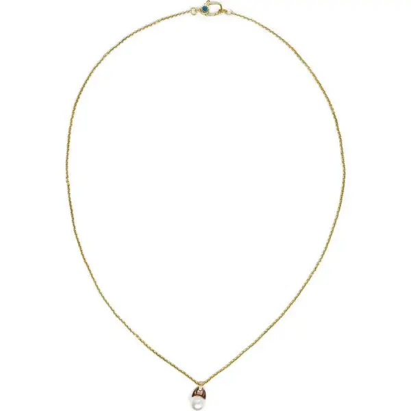 POLITE WORLDWIDE Graphic Freshwater Pearl Necklace - Gold