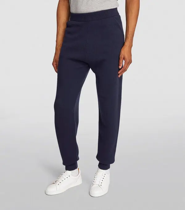 Harrods Cashmere Sweatpants - Navy
