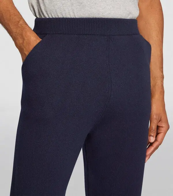 Harrods Cashmere Sweatpants - Navy