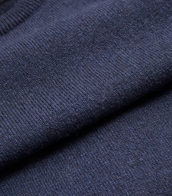 Harrods Cashmere Crew Neck Sweater - Navy