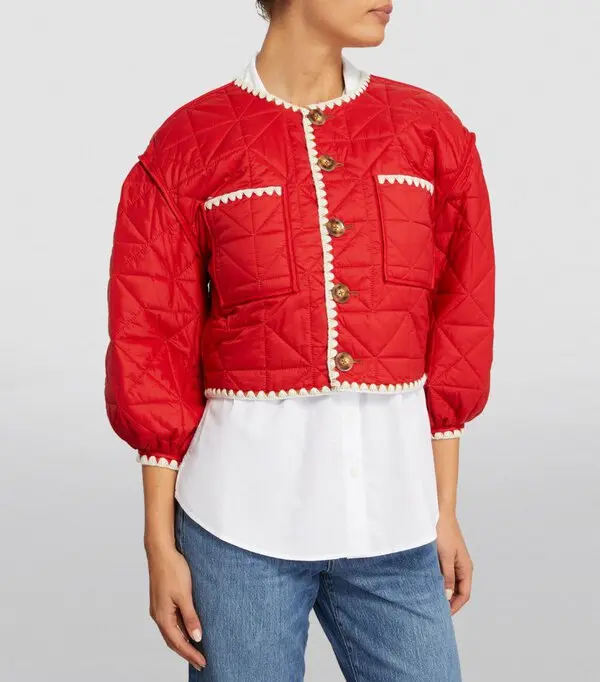 Veronica Beard Leal Quilted Reversible Jacket