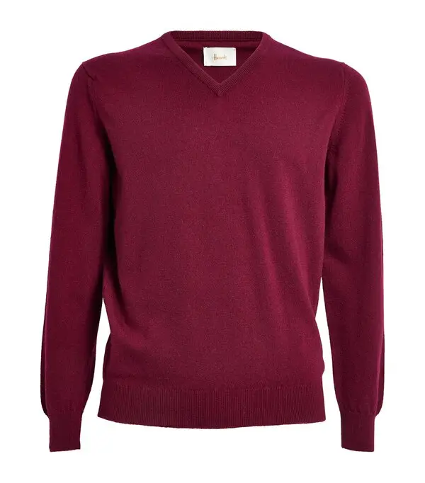 Harrods Cashmere V-neck Sweater