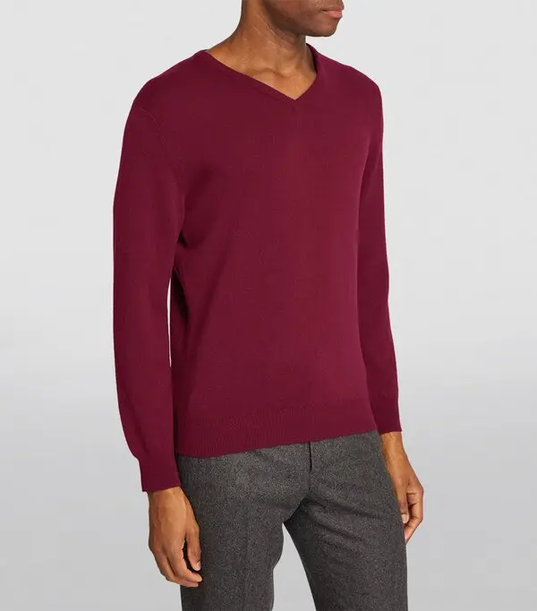 Harrods Cashmere V-neck Sweater