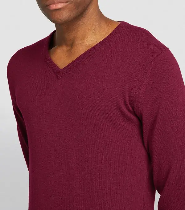 Harrods Cashmere V-neck Sweater