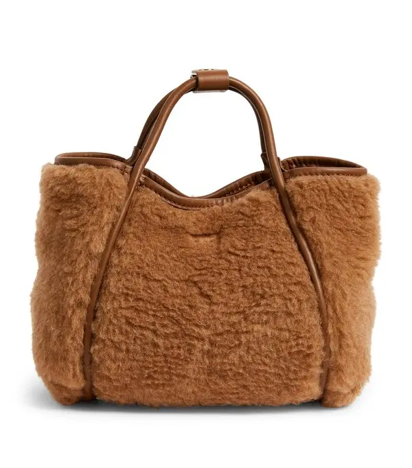 Max Mara Teddy Marine Top-handle Bag - Beige