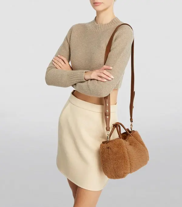 Max Mara Teddy Marine Top-handle Bag - Beige