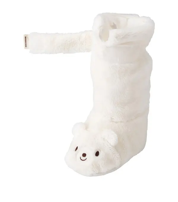 MIKI HOUSE Faux Fur Bear Booties