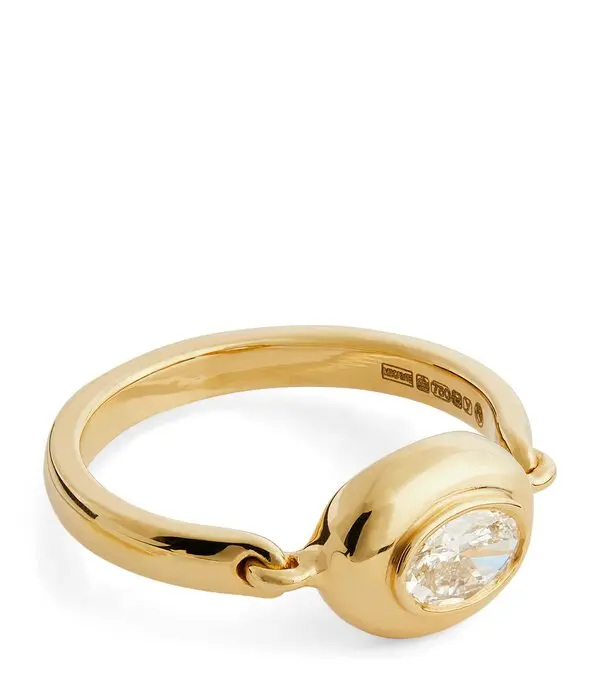 Melissa Kaye Yellow Diamond And Enamel Lenox Reign Ring - Gold