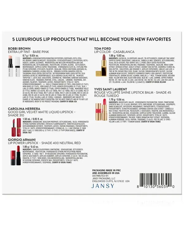 Created For Macy's Luxury Lip Set
