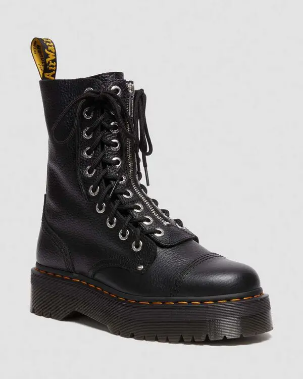 Dr. Martens Sinclair Hi Milled Nappa Leather Platform Boots