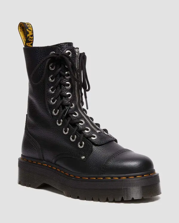 Dr. Martens Sinclair Hi Milled Nappa Leather Platform Boots